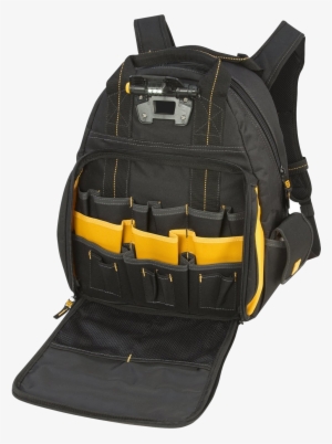 Dewalt Dgl523 Lighted Tool Backpack Open - Dgl523 - Free Transparent ...
