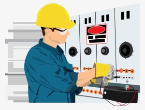 Worker At Electrical Panel - Electrical Safety - Free Transparent PNG ...