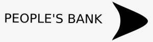 People's Bank Logo Black And Ahite - Transparency - Free Transparent ...