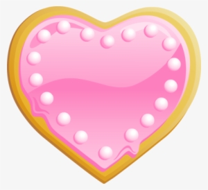 Cookie Clipart Sugar Cookie - Heart Shaped Cookie Clipart - Free ...