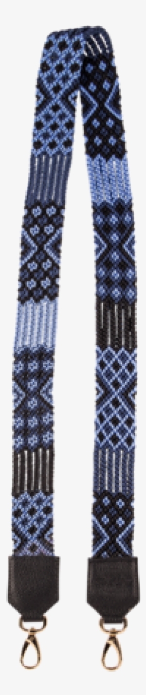 Black/blue Woven Shoulder Strap - Shoulder Strap - Free Transparent PNG ...