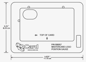 Mastercard Logo Position Gauge Outline - Mastercard Dimensions - Free ...