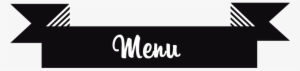 Proud Ribbon Blk Menu - Menu Image Png - Free Transparent PNG Download ...