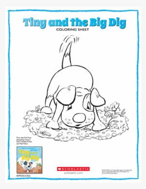 Tiny And The Big Dig Coloring Sheet - Scienceflix - Free Transparent ...