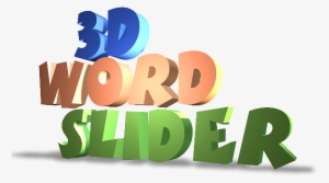 3d Word Slider Logo - Graphic Design - Free Transparent PNG Download ...