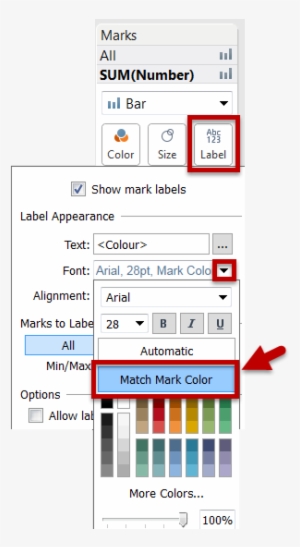 "match Mark Colour" Is Found On The Font Drop Down - Font - Free ...