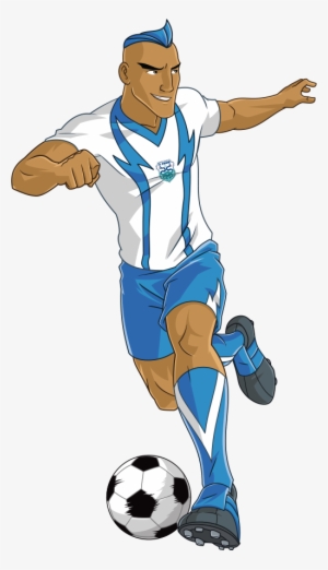 Playing Clipart Football Striker - Riano Supa Strikas - Free ...