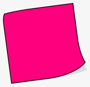 Clip Freeuse Stock Pink Sticky Note Clip Art At Clker - Pink Sticky ...