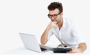 Man With Laptop Png - Free Transparent PNG Download - PNGkey