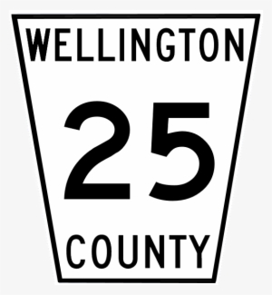 Wellington Road 25 Sign - 25 Speed Sign - Free Transparent PNG Download ...