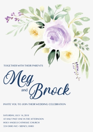 Meg Brock Invites Proof Single 07 - Free Transparent PNG Download - PNGkey
