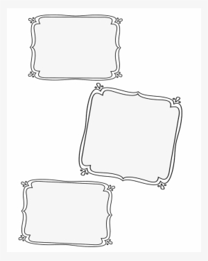 10 Free Png Doodle Frame Blog Boards - 3 Black Frames Png - Free ...