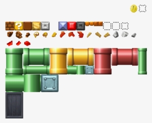 Nsmbw-pa0 Jyotyu - New Super Mario Bros Textures - Free Transparent PNG ...