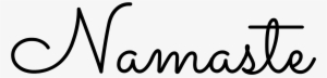 Namaste Png Pic - Cursive Font Free - Free Transparent PNG Download ...