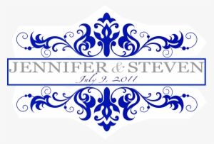 Wedding Border Design Royal Blue - Swirl Png - Free Transparent PNG ...