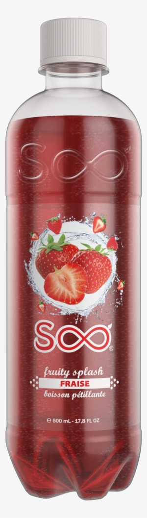 Soo Strawberry Soda Flavoured Carbonated Beverage - Free Transparent ...