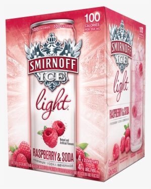 Smirnoff Ice Light Raspberry & Soda - Smirnoff Light Black Cherry And ...
