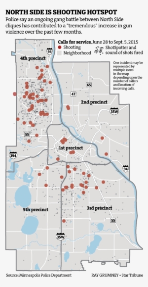 North Side Is Shooting Hotspot - Map - Free Transparent PNG Download ...