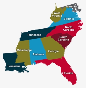 Service Area - Map Of Maryland To Florida - Free Transparent PNG ...