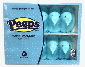 Peeps Blue Marshmallow Chicks 10 Pack - Marshmallow Peeps Blue Chicks ...