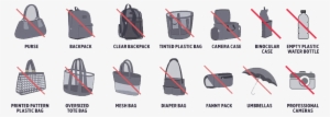 Illustrations Of Prohibited Bags - Handbag - Free Transparent PNG ...