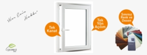 One Side Opening Windows - Pvc Doors Made In Turkey - Free Transparent ...