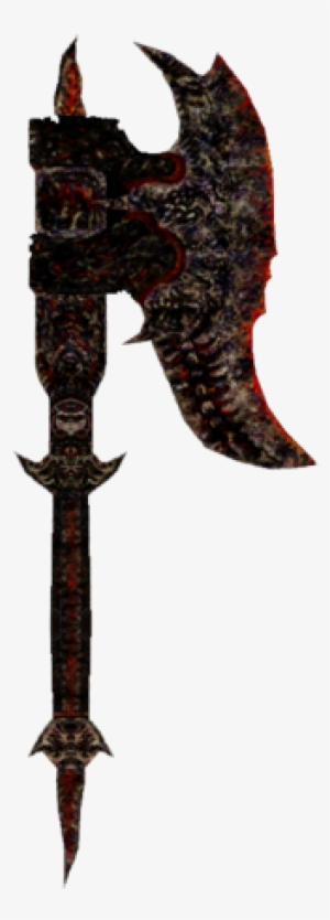 Oblivion Daedricwaraxe - Daedric War Axe Skyrim - Free Transparent PNG ...