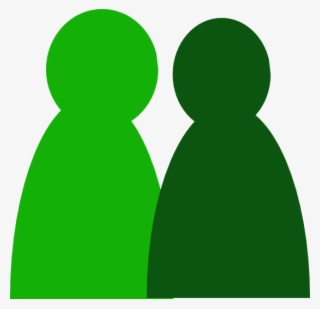 How To Set Use Two Green People Svg Vector - Two People Clipart - Free ...
