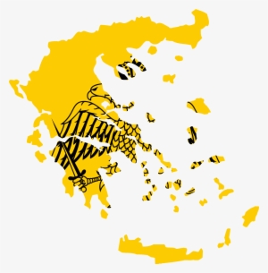 Flag Map Of Greece - Greece Map Vector - Free Transparent PNG Download ...