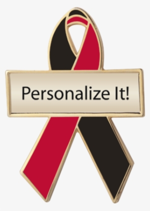 Personalized And Engravable Black And Red Awareness - Custom Cancer ...