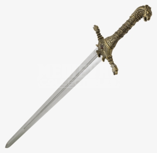 Sword Clipart Cartoon - Black And Gold Sword - Free Transparent PNG ...