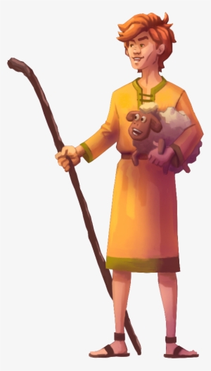 Standing Shepherd In Blue Robe Shepherd Clip Art Christart - Shepherds ...