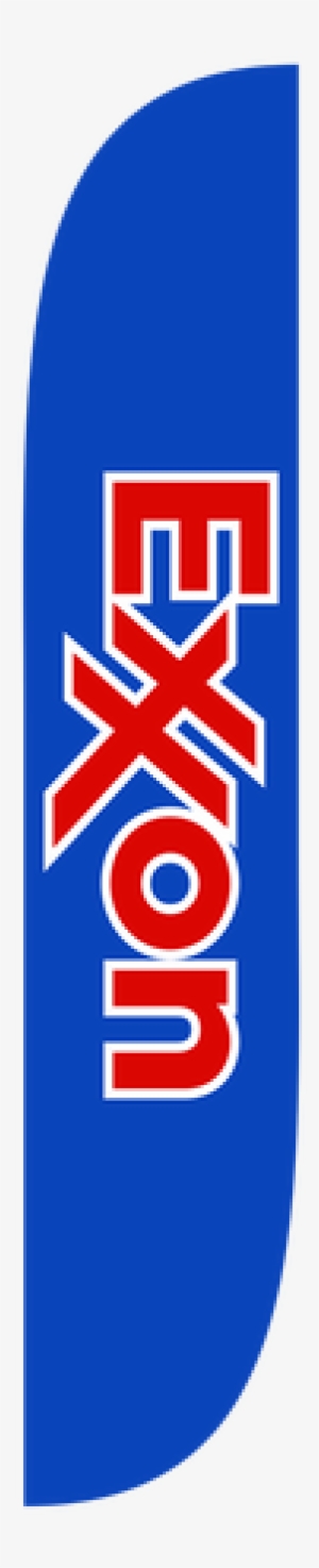 Exxon Gasoline Feather Flag Blue - Exxon Gasoline Feather Flag - Free ...