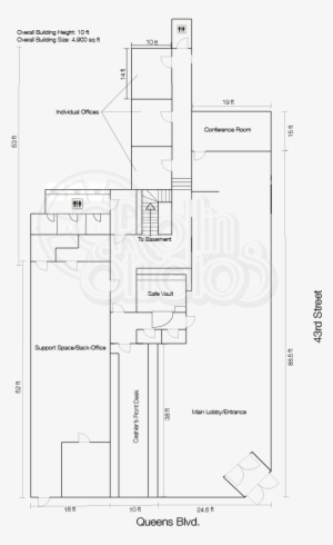 Bank Floorplan1 1 - Diagram - Free Transparent PNG Download - PNGkey