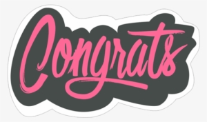 Congrats Congratulation Transparent Png Sticker - Jpeg - Free ...
