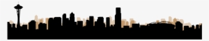 Seattle Skyline Silhouette Free - Free Transparent PNG Download - PNGkey