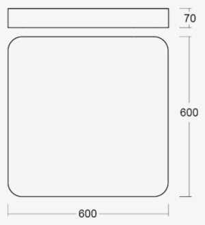 Round Square Thin Dimensions - Platter - Free Transparent PNG Download ...