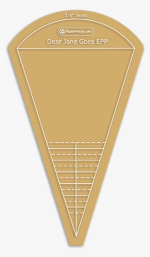 Dear Jane Border Triangle Acrylic Cutting Template - Seam Allowance ...