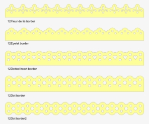 12 Inch Borders - Ivory - Free Transparent PNG Download - PNGkey