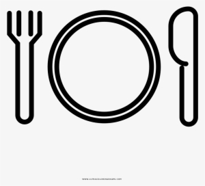 Place Setting Coloring Page - Table Setting - Free Transparent PNG ...