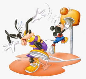 Mickey Mouse Playing Basketball - Coloring Book - Free Transparent PNG ...