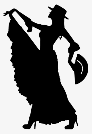 Flamenco Dancer Monochrome Sticker - Flamenco Dancer Stencil - Free ...