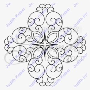 Blk 4 Corner Swirls - Circle - Free Transparent PNG Download - PNGkey