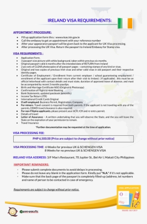 Irish Visa Application - Free Transparent PNG Download - PNGkey