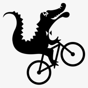 Moots - Alligator Riding A Bicycle - Free Transparent PNG Download - PNGkey