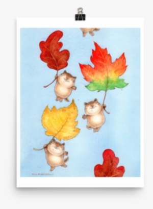 Flying Squirrel Autumn Poster - Flying Squirrel - Free Transparent PNG ...