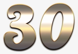 Number 30 Transparent - Free Transparent PNG Download - PNGkey