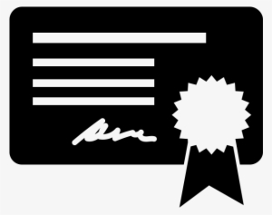 Professional Development Icon- An Image Of A Certificate - Professional ...