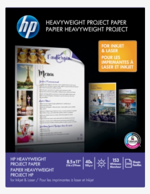 Hp 40-lb Heavyweight Project Paper/250 Sht/letter/8 - Hp 40-lb ...