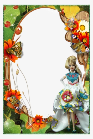 Barbie Frames Wallpapers - Green Polka Dot Border - Free Transparent ...